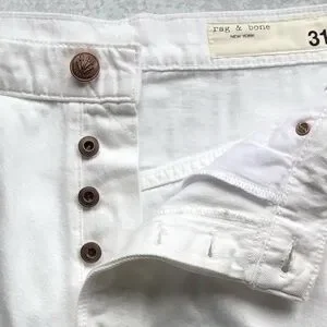 rag & bone | Shorts | Rag Bone Optic White Button Fly Denim Shorts 3 ...
